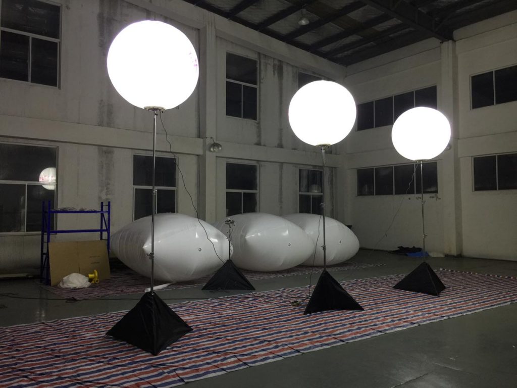 Lighted Balloon Stand In Brighted Led Lighting - Aerostat Balloon ...
