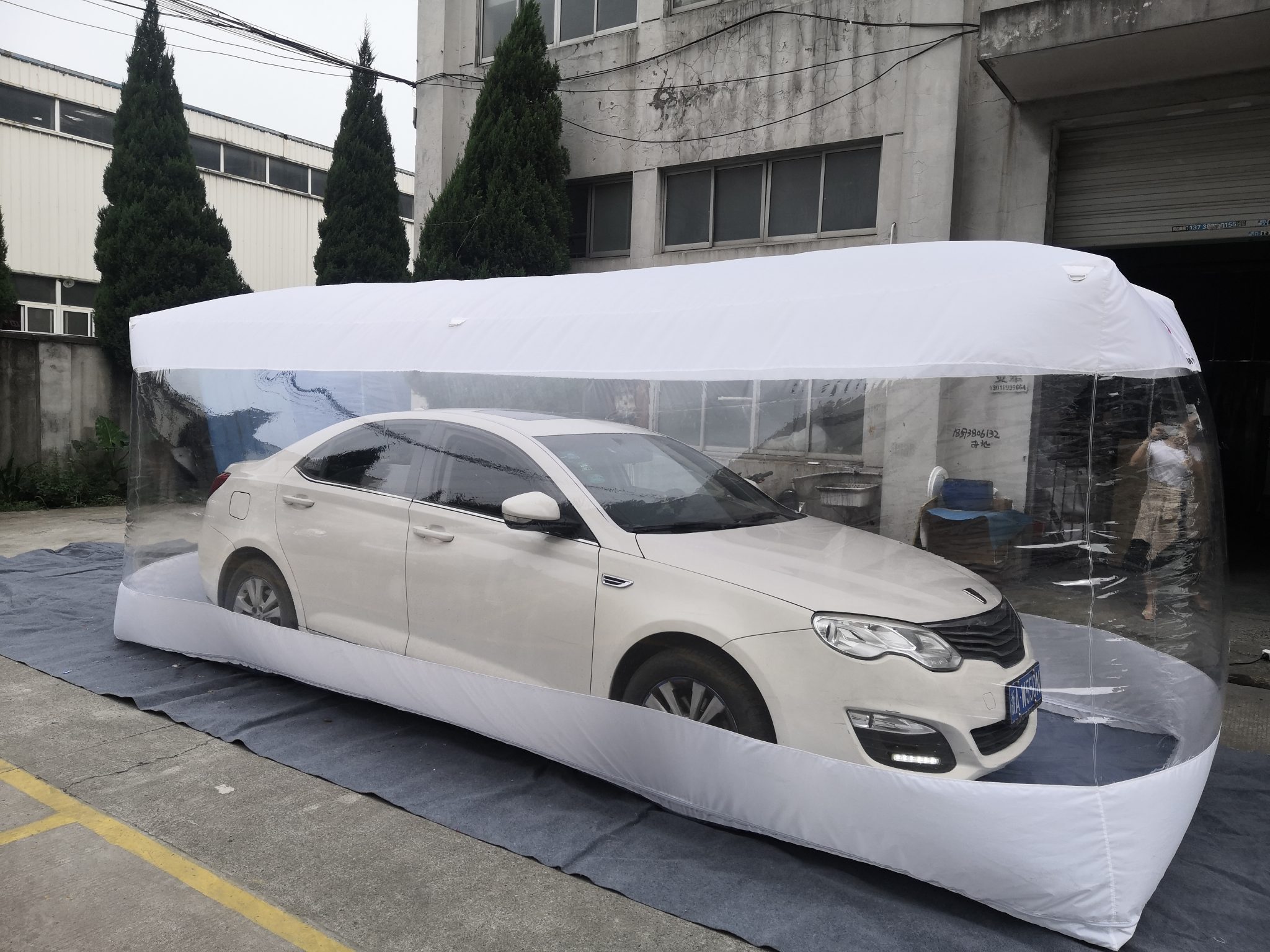 Inflatable Clear Car Cover | Customiz | India TATA Motor - Aerostat ...