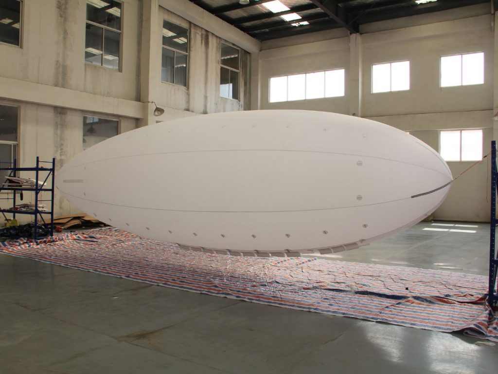 8m White Nylon Blimp - Aerostat Balloon,Acrobatic Balloon,Light ...