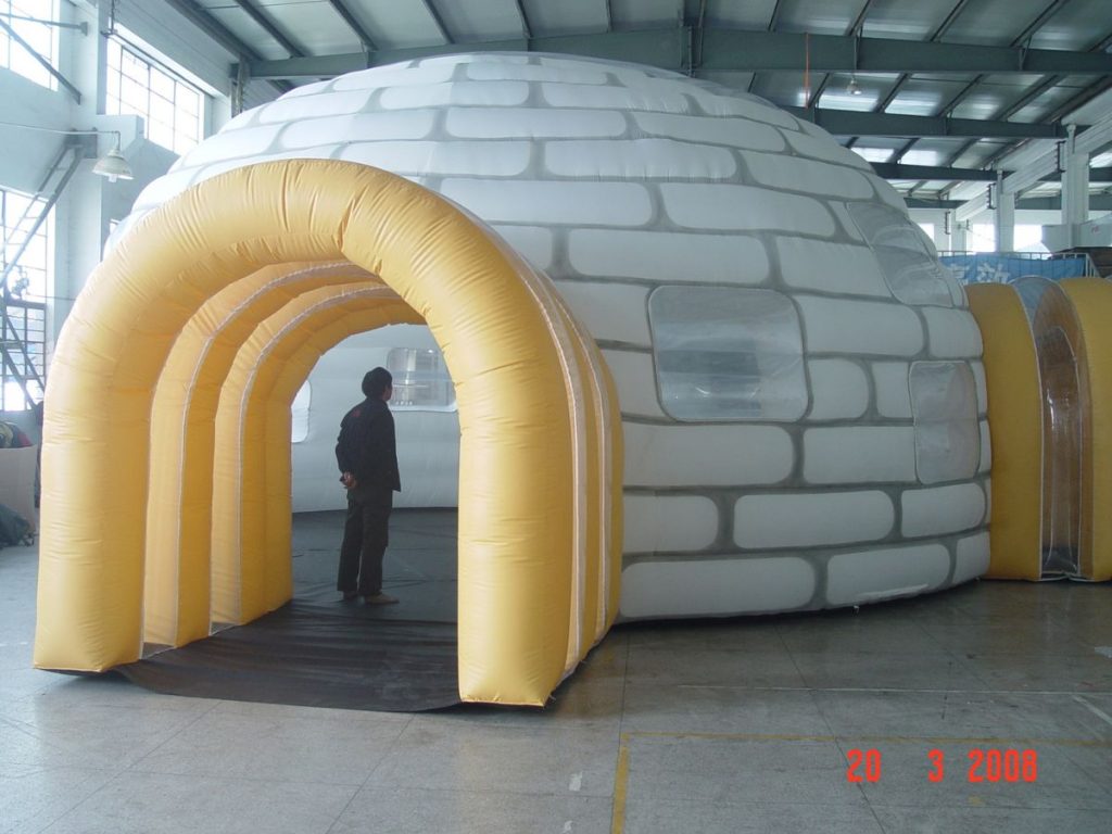Dome Inflatable Tent With Two Tunnels - Aerostat Balloon,Acrobatic ...