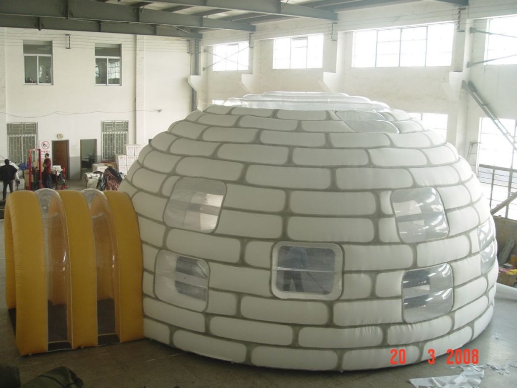 Dome Inflatable Tent With Two Tunnels - Aerostat Balloon,Acrobatic ...