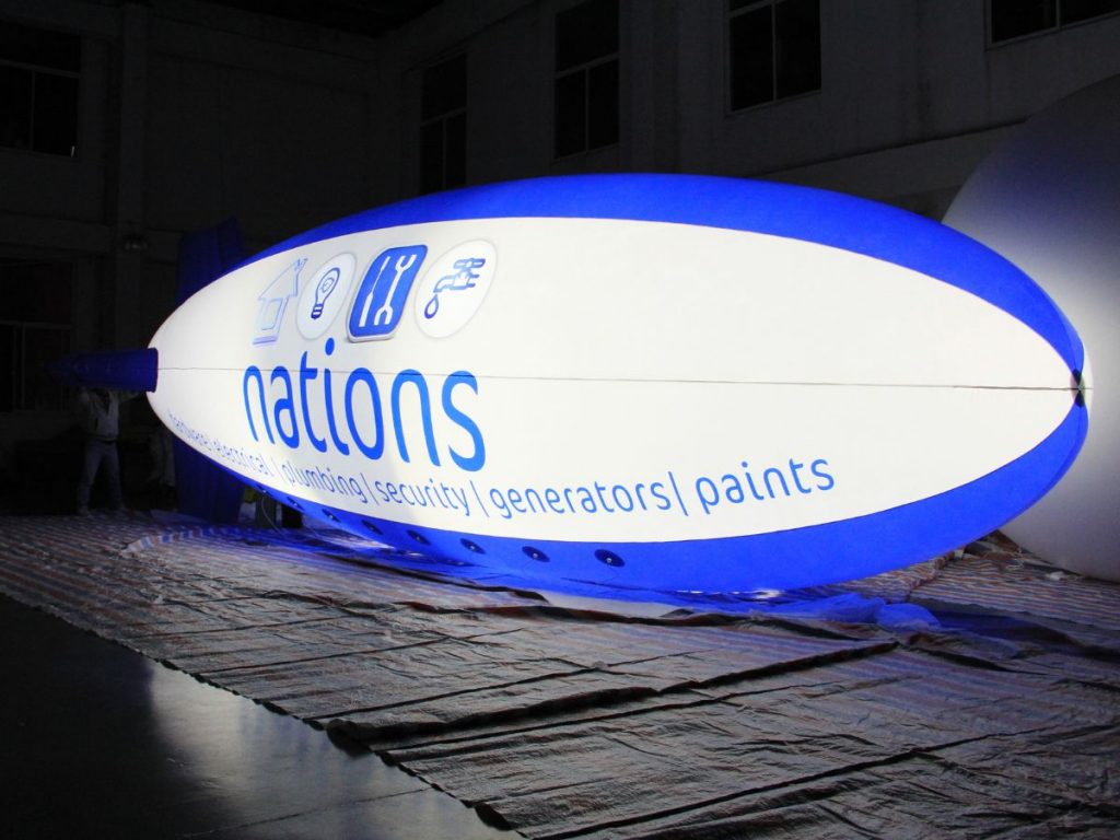 Nations Advertising Blimp - Cinema Balloons, Light Balloons,Grip Cloud ...